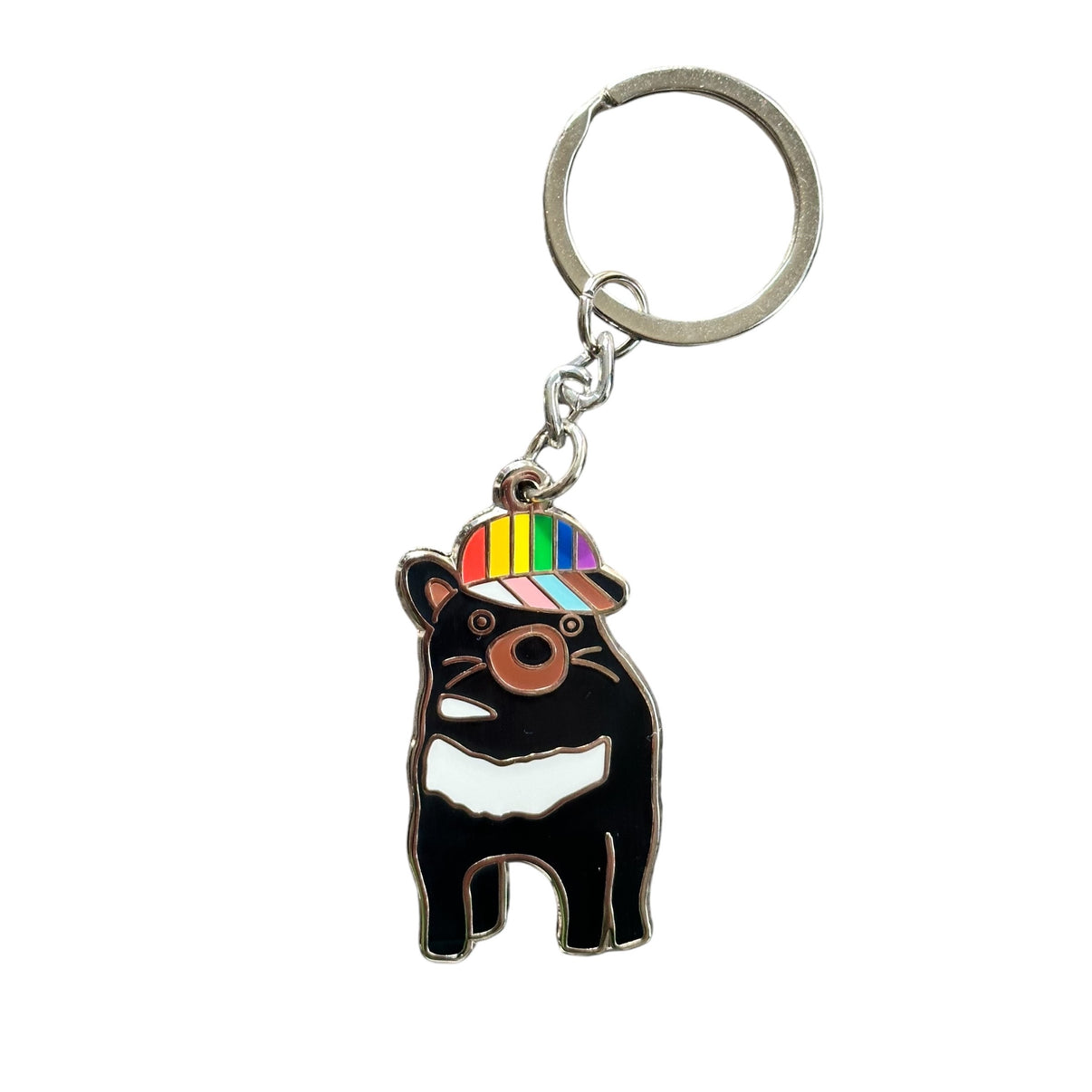 Pride Tasmanian Devil Keyring – Red Parka