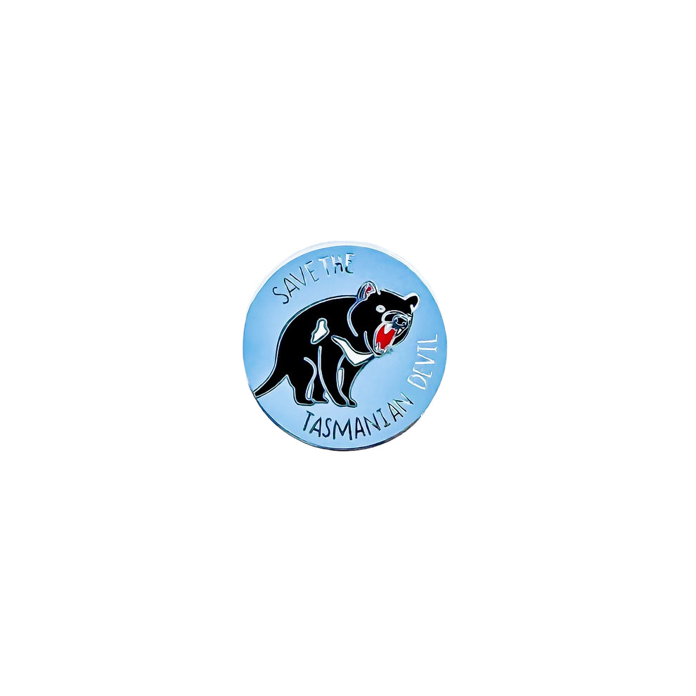 Save the Tasmanian Devil Pin – Red Parka