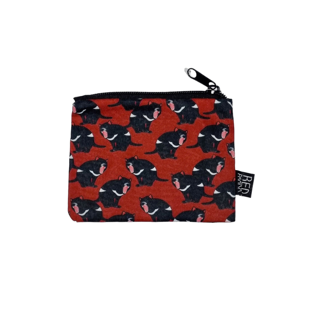Tasmanian Devil RPET Pouches – Red Parka