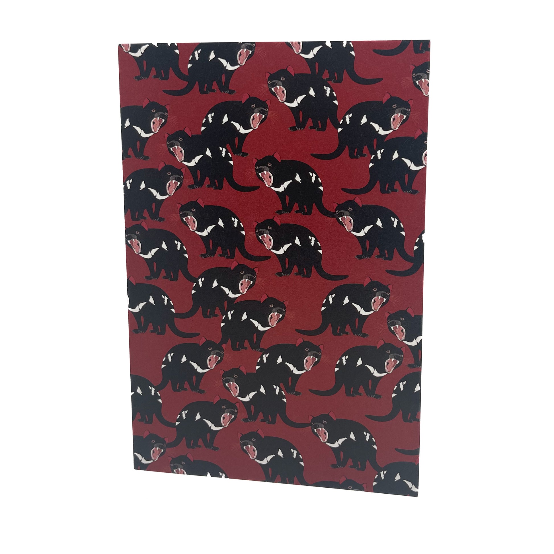 Tasmanian Devils Card – Red Parka